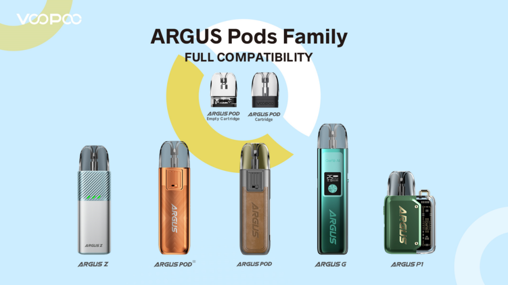 VOOPOO ARGUS Pods Family and ARGUS POD Cartridges Brings You All-Around ...